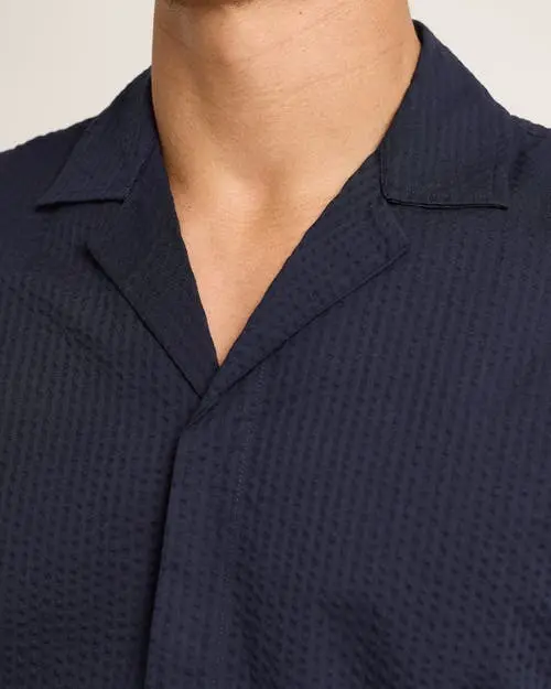 Orlebar Brown Maitan Seersucker Relaxed-fit Shirt