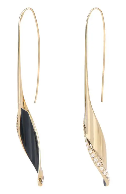 Balmain Organic Twist Earrings In Lacquered Brass
