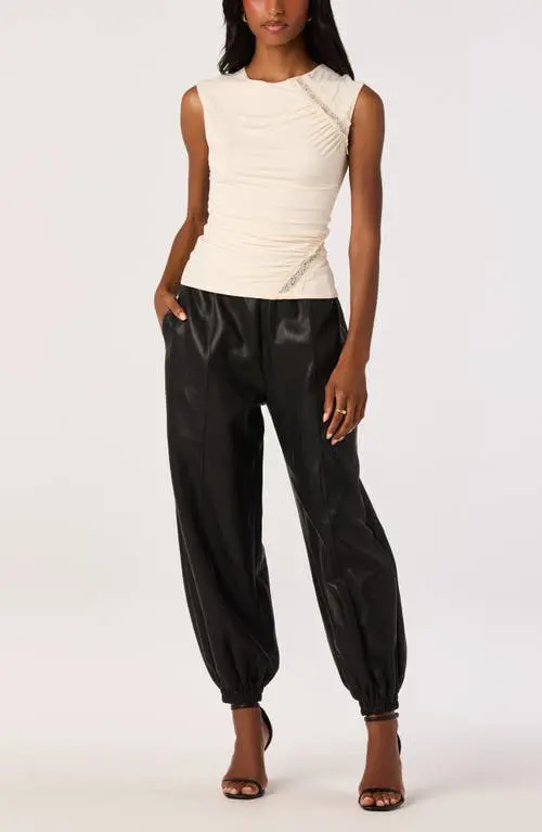 Astr The Label Adity Faux Leather Pants