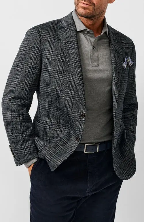 David Donahue Glen Plaid Stretch Sport Coat
