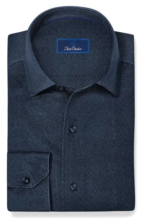 David Donahue Pima Cotton Button Up Shirt