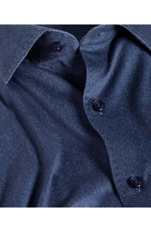 David Donahue Pima Cotton Button Up Shirt