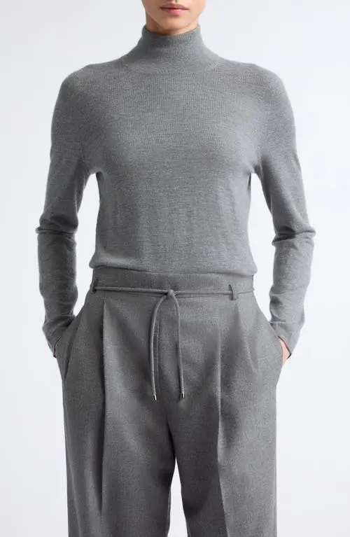 Max Mara Mock Neck Long Sleeve Sweater