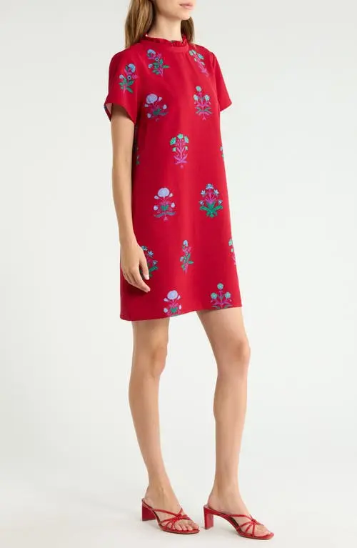 SUGARLIPS Rickie Genora Ruffle Shift Minidress