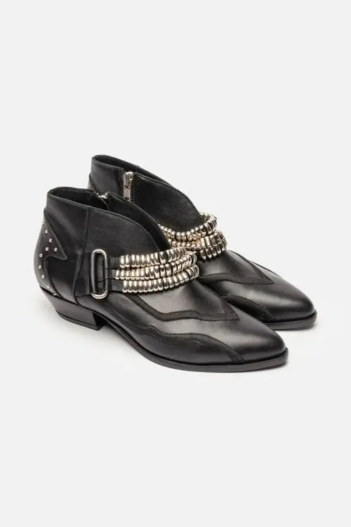 CLARA BARCELO Skill Before Strength Bootie - Black
