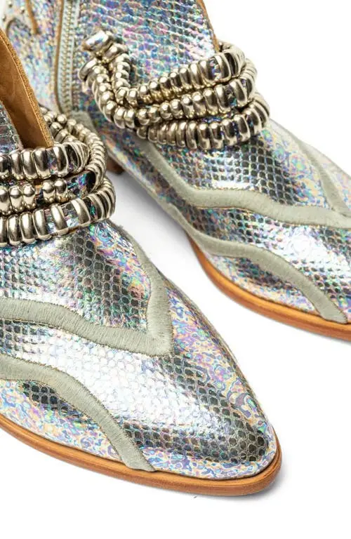 CLARA BARCELO Skill Before Strength Ankle Boots - Metallic