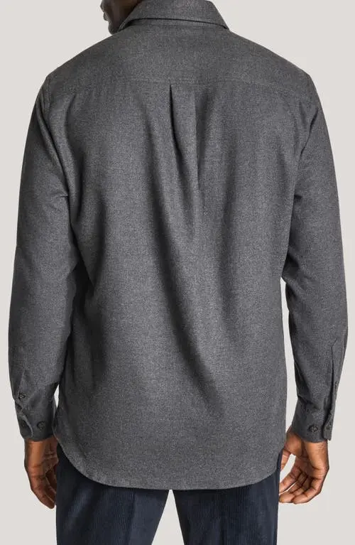 JACK VICTOR Arnaud Militaire Cotton Shirt - Charcoal