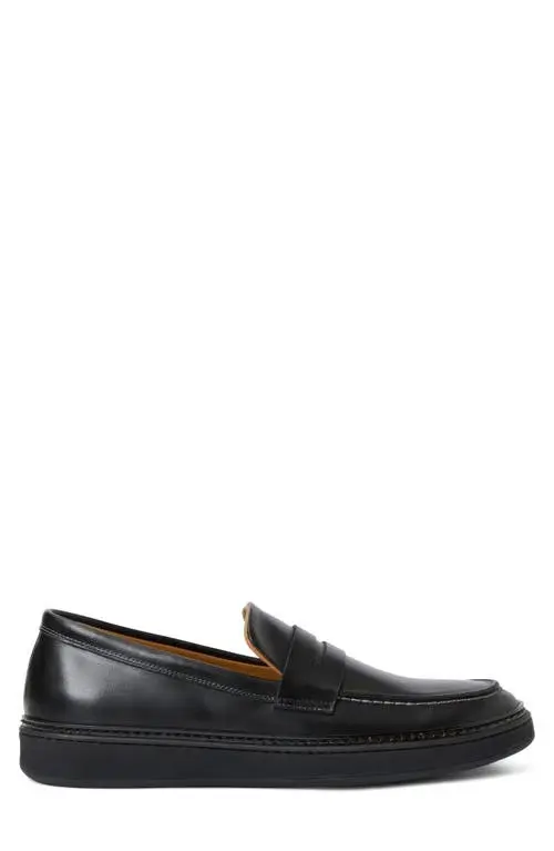 Aquatalia Bucarest Water Repellent Penny Loafer - Black Calf