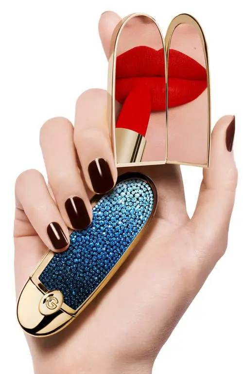 GUERLAIN L'heure Bleue Rouge G Customizable Lipstick Case - Bleu Iconique