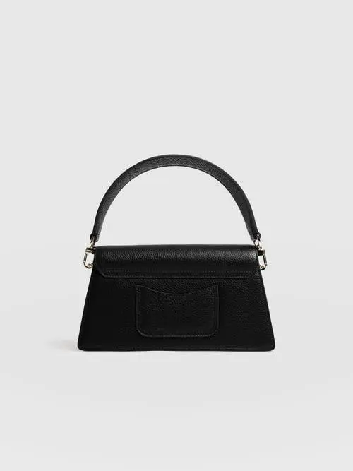 SAINT + SOFIA Lennox Half Flap Bag - Black