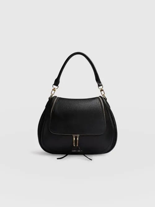 SAINT + SOFIA Marlowe Messenger Bag - Black