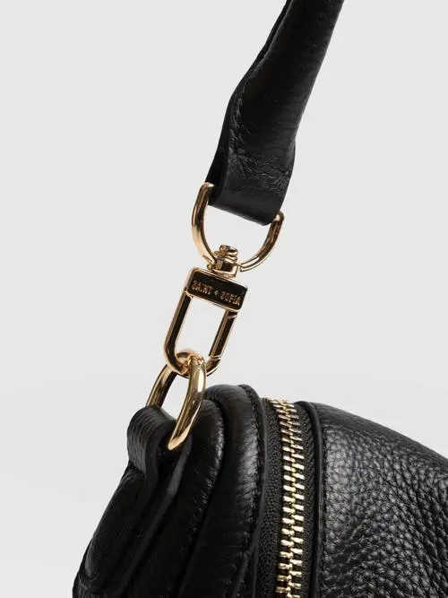 SAINT + SOFIA Marlowe Messenger Bag - Black