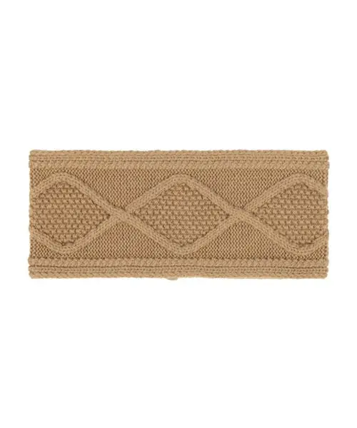 Echo Modernist Block Headband - Camel Heather