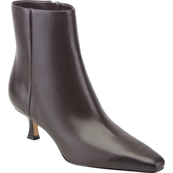 Marc Fisher Kole Leather Bootie - Dark Brown