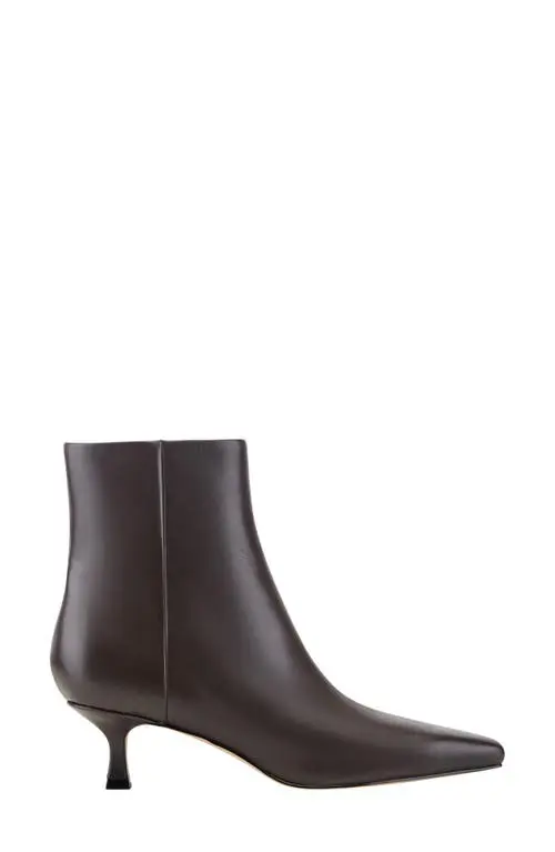 Marc Fisher Kole Leather Bootie - Dark Brown