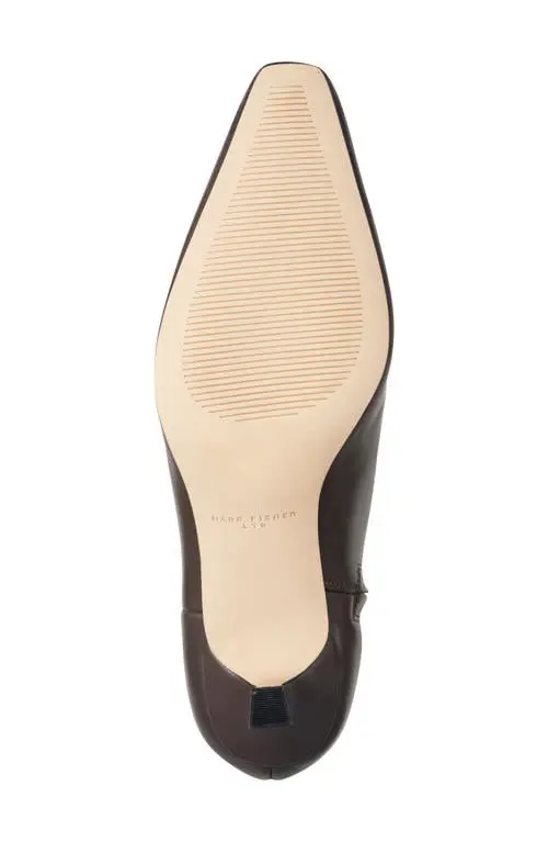 Marc Fisher Kole Leather Bootie - Dark Brown