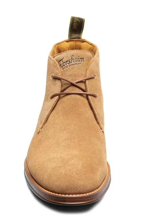 Florsheim Rucci Leather Plain Toe Chukka Boot - Sand