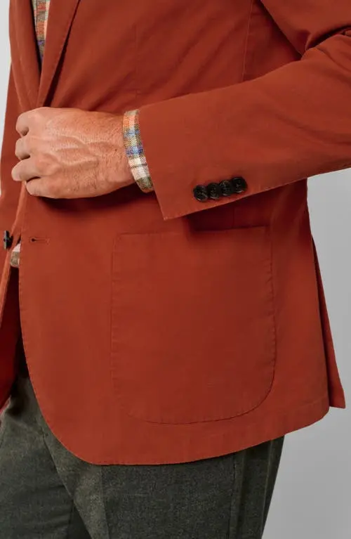 David Donahue Stretch Cotton And Cashmere Sport Coat