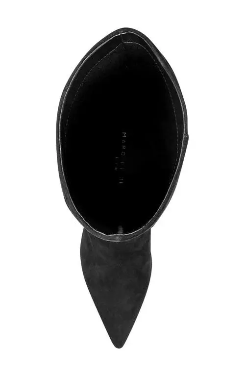 Marc Fisher Vinter Pointed Toe Knee High Boot - Black