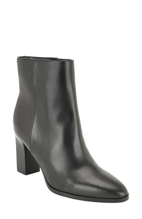 Calvin Klein Deven Leather Bootie - Black Leather