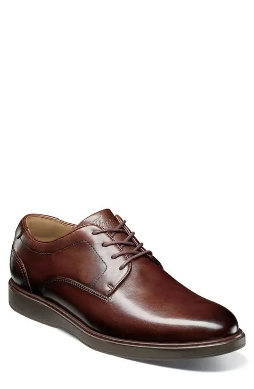 Florsheim Avenue Plain Toe Leather Derby - Brown