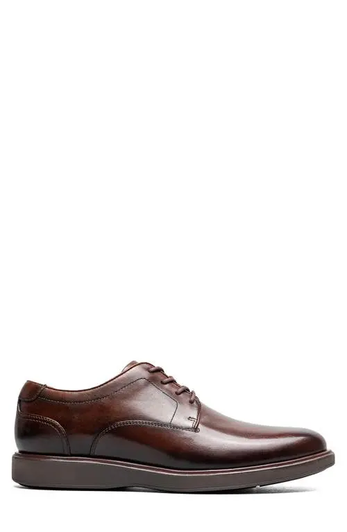 Florsheim Avenue Plain Toe Leather Derby - Brown