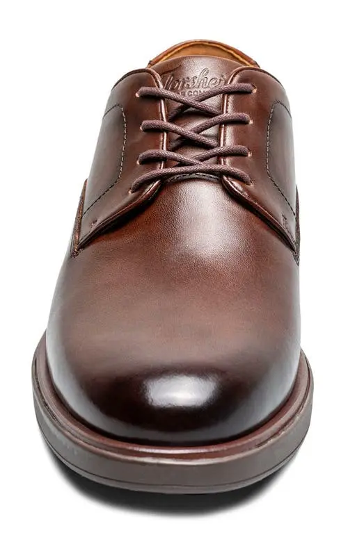 Florsheim Avenue Plain Toe Leather Derby - Brown