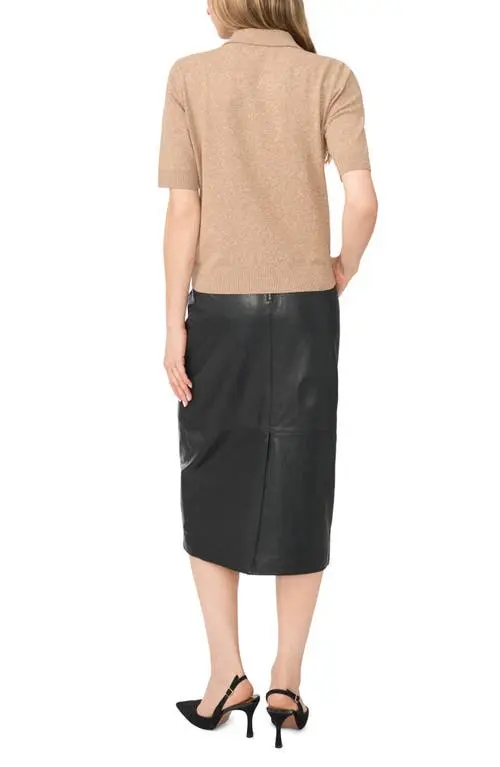 Ted Baker London Remy Short Sleeve Button Detail Sweater