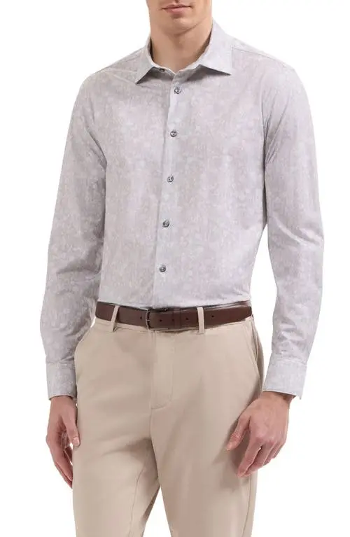 Bugatchi James Ooohcotton Long Sleeve Stretch Button Up Shirt