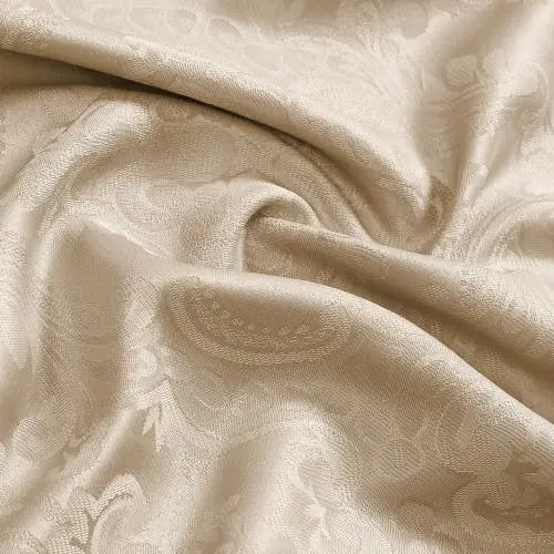 THREADMADE Caiden Elegance Damask Tablecloth - Taupe