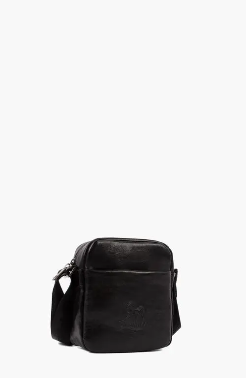 CAVALINHO Gentleman Leather Traveler Crossbody Bag 225 - Black