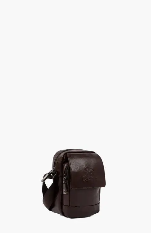 CAVALINHO Gentleman Leather Traveler Crossbody Bag 488