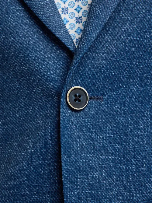 PAUL FREDRICK Cotton Blend Single Breasted Notch Lapel Knit Sport Coat