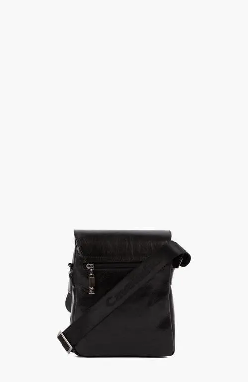 CAVALINHO Gentleman Leather Traveler Crossbody Bag 92 - Black