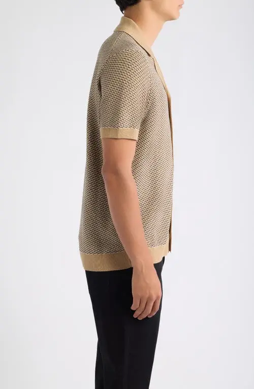 BOSS Lomare Cotton Button-up Sweater