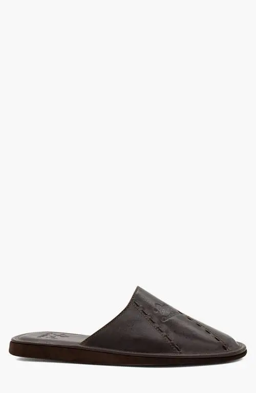 CAVALINHO Gentleman Leather House Slippers 101 - Brown