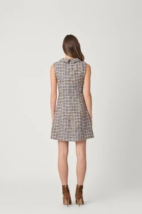 Shoshanna Shimmer Tweed Charlotte Dress