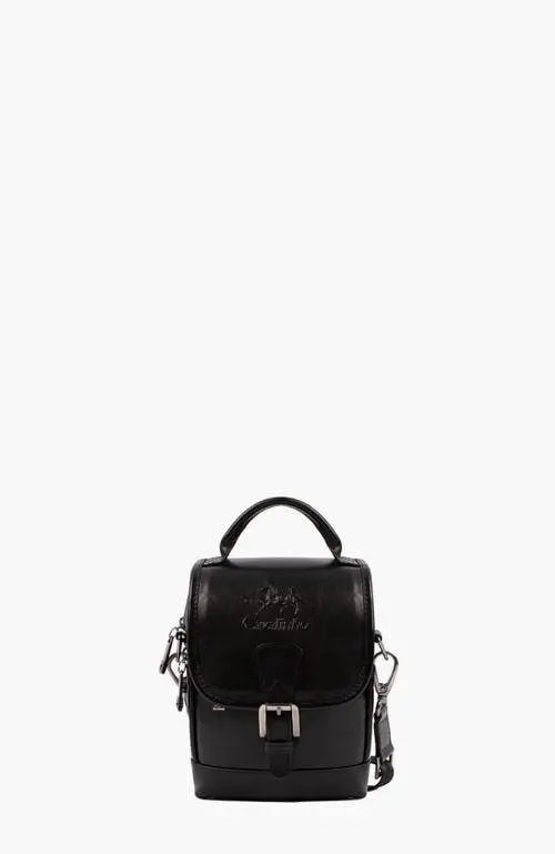 CAVALINHO Gentleman Leather Traveler Crossbody Bag 590 - Black
