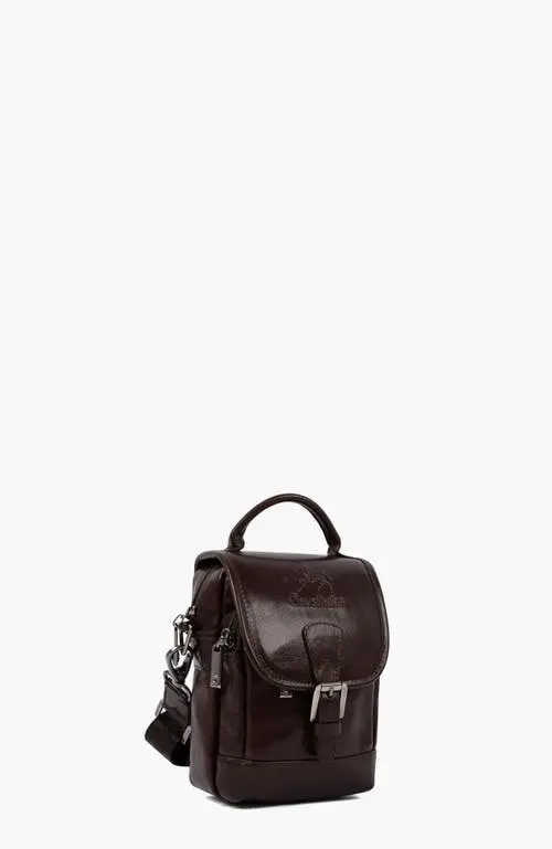 CAVALINHO Gentleman Leather Traveler Crossbody Bag 590 - Brown