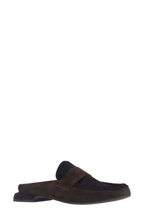 L'AMOUR DES PIEDS Tynessa Flat Mule - Chocolate
