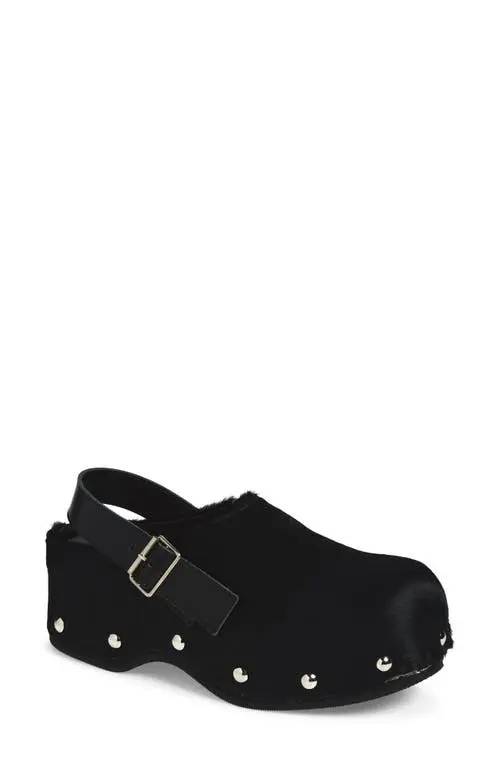 Tao Comme Des Garçons Studded Slingback Clog - Black