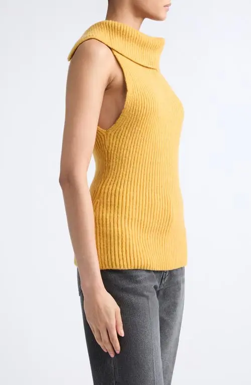 Ossou Isla Wool Ribbed Turtleneck Tank