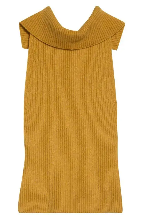Ossou Isla Wool Ribbed Turtleneck Tank