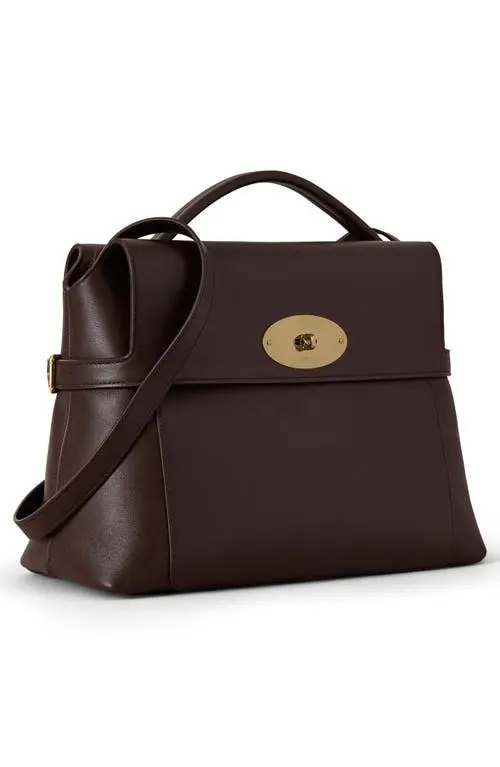 Mulberry Stevie Leather Top Handle Bag - Ebony