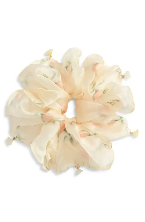L. Erickson Lune Charm Watercolor Scrunchie - Multi