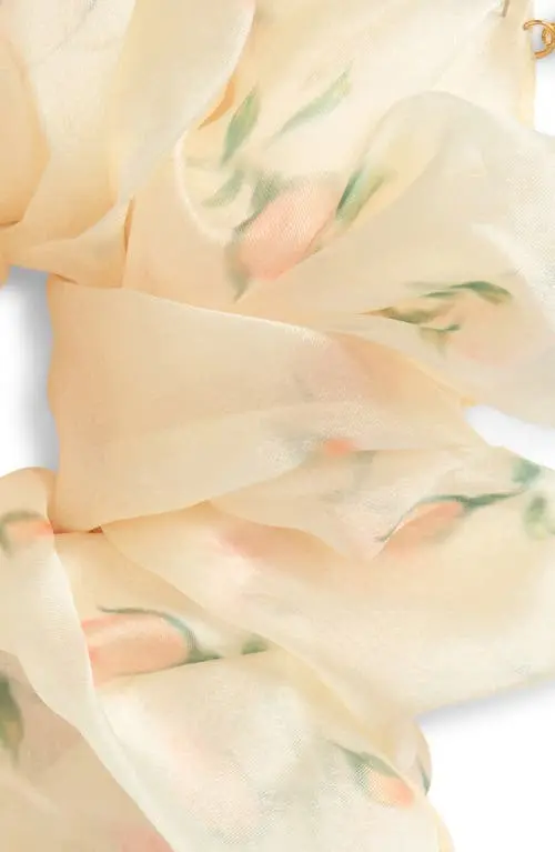 L. Erickson Lune Charm Watercolor Scrunchie