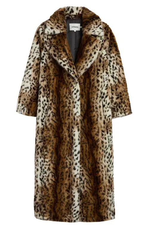 Apparis Gabrielle Faux Fur Maxi Coat