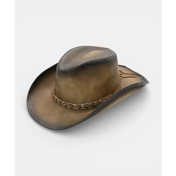 PETER GRIMM Antelope Faux Leather Cowboy Hat