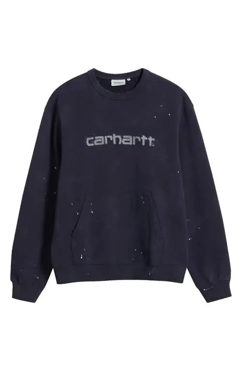 Carhartt Work In Progress Painter Logo Sweatshirt - Dark Navy