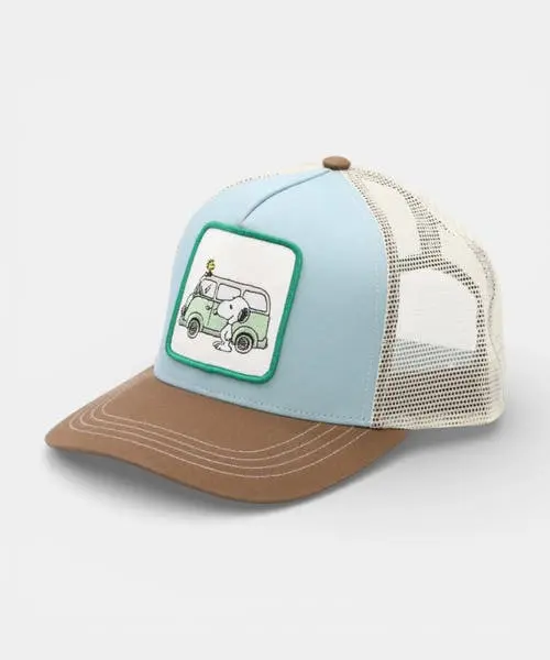 PETER GRIMM Snoopy Bus Trucker Cap - Brown